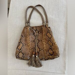 Gucci | Bags | Gucci Leather Python Shoulder Bag | Poshmark